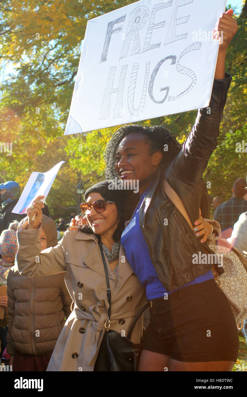 Love Rally Protesting President-elect Donald Trump in New York City ...