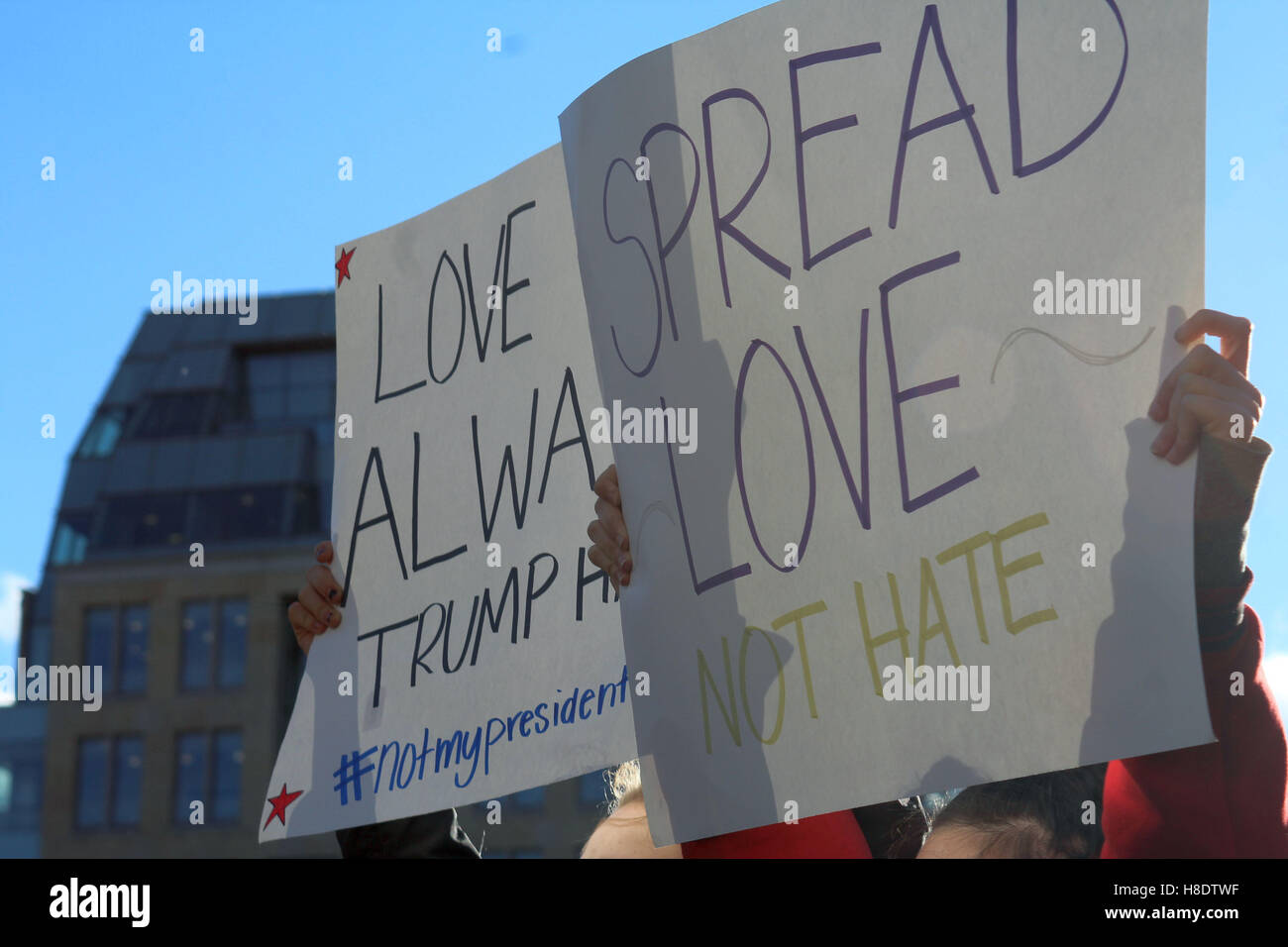 Love Rally Protesting President-elect Donald Trump in New York City ...