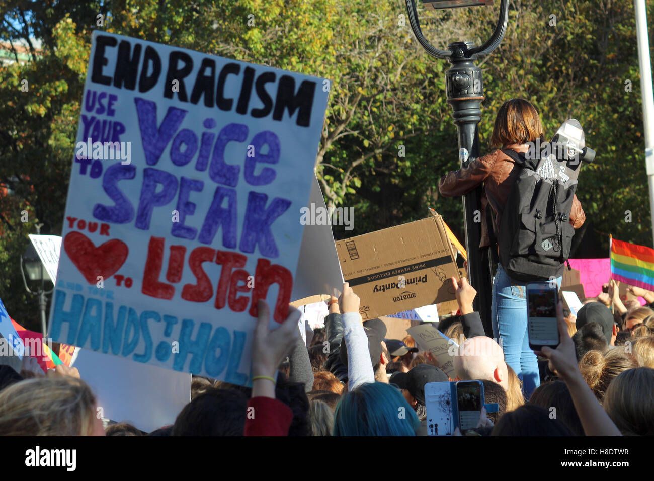 Love Rally Protesting President-elect Donald Trump in New York City ...