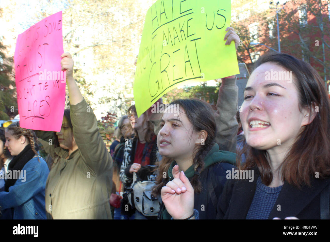 Love Rally Protesting President-elect Donald Trump in New York City ...
