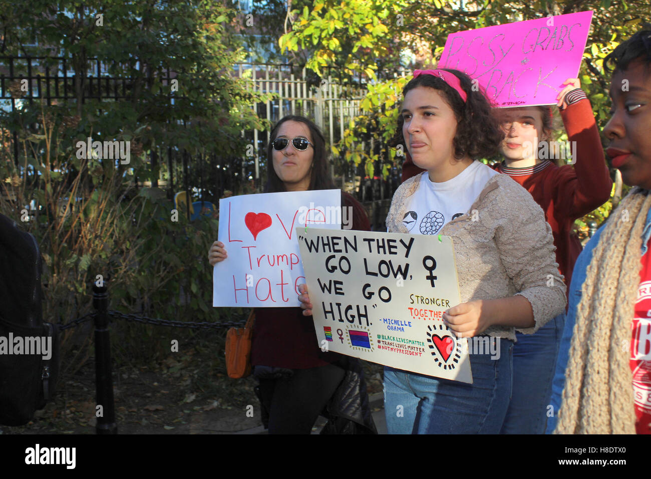 Love Rally Protesting President-elect Donald Trump in New York City ...
