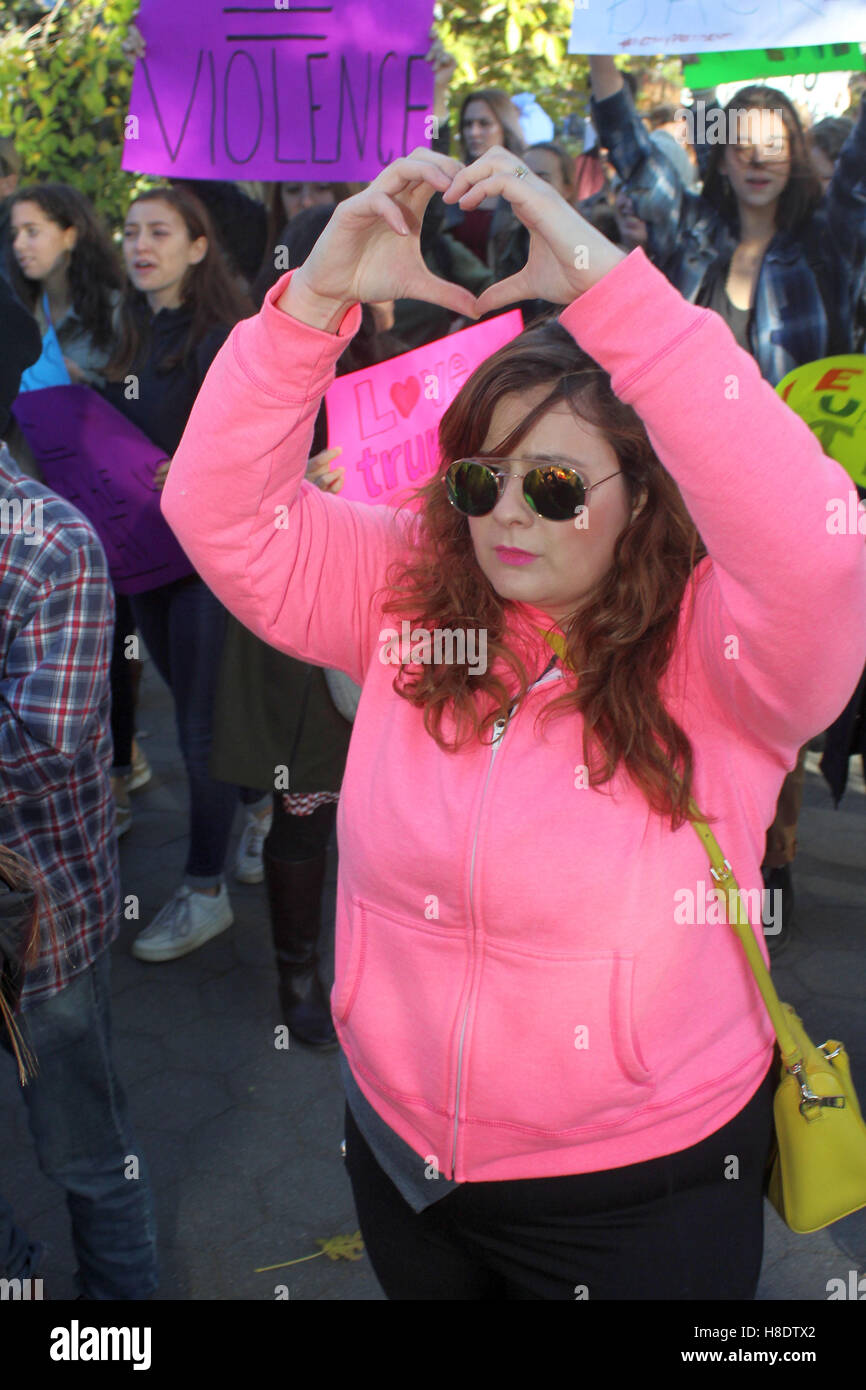 Love Rally Protesting President-elect Donald Trump in New York City ...