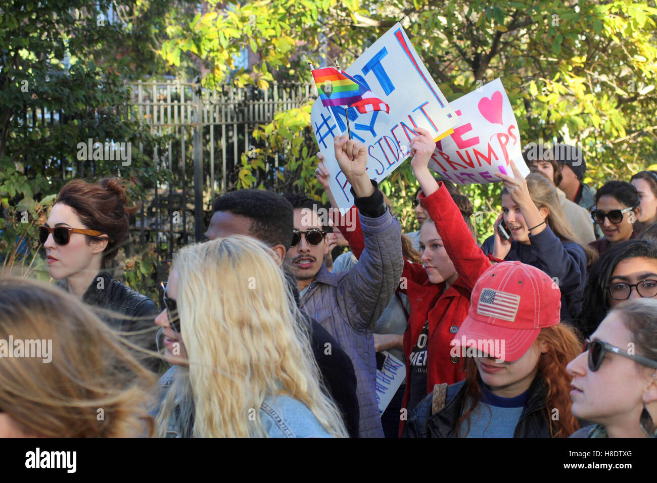 Love Rally Protesting President-elect Donald Trump in New York City ...