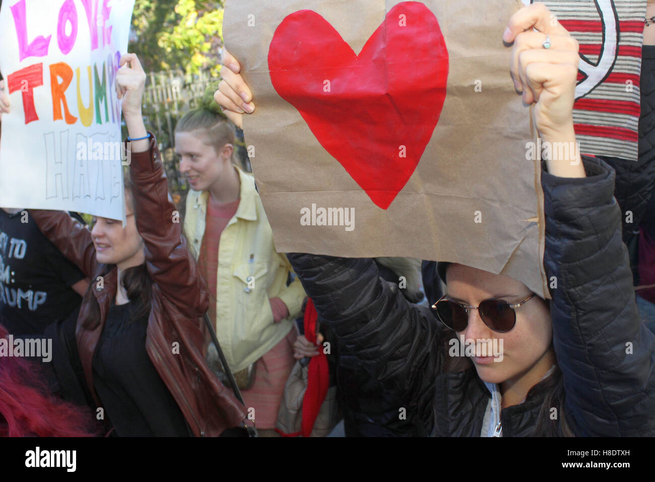 Love Rally Protesting President-elect Donald Trump in New York City ...