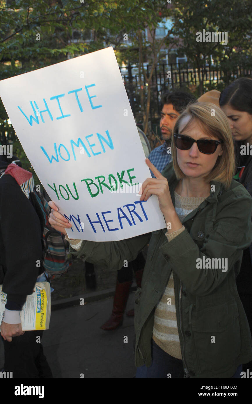 Love Rally Protesting President-elect Donald Trump in New York City ...