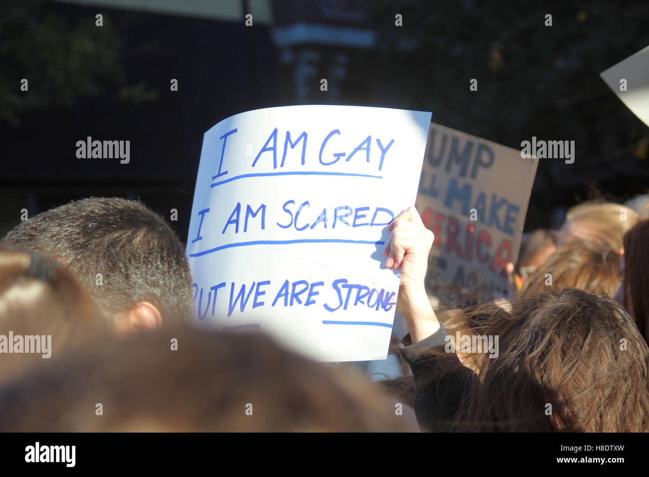 Love Rally Protesting President-elect Donald Trump in New York City ...