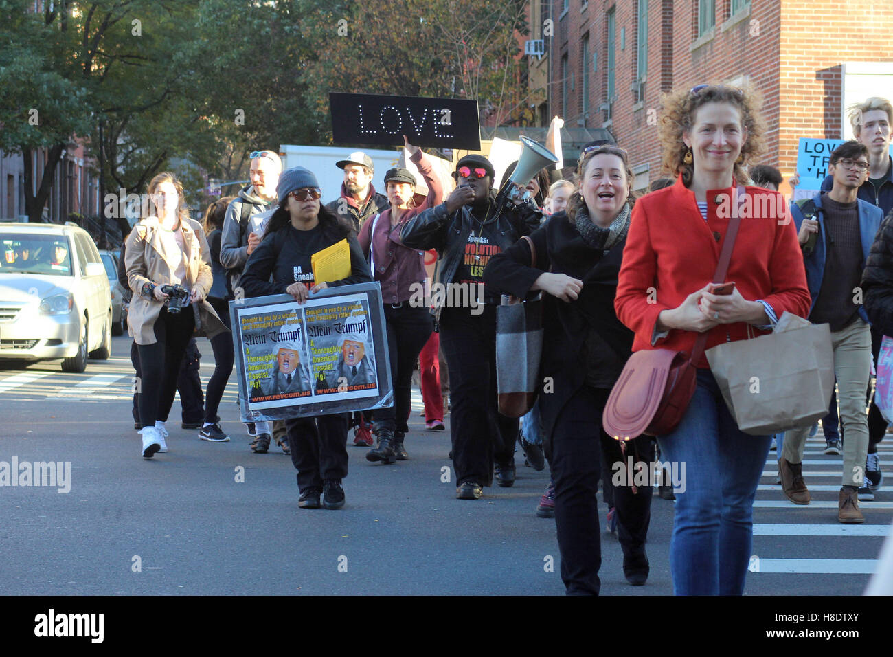 Love Rally Protesting President-elect Donald Trump in New York City ...
