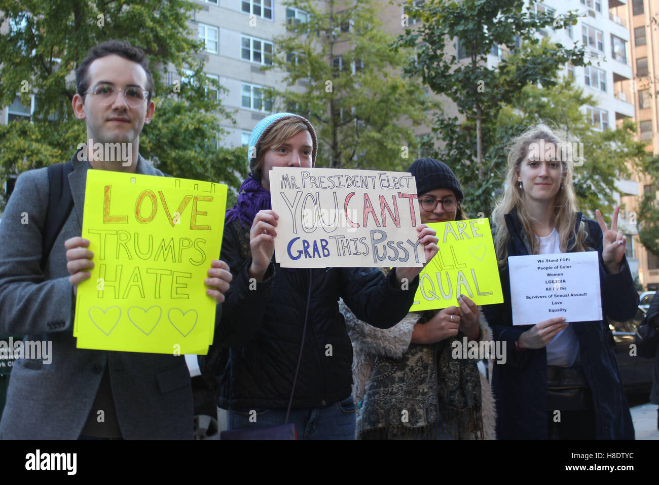 Love Rally Protesting President-elect Donald Trump in New York City ...