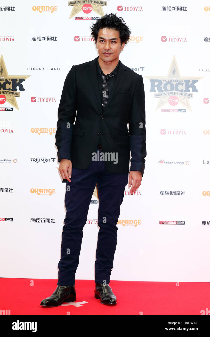 Tokyo, Japan. 11th November, 2016. Japanese actor Kazuki Kitamura poses ...