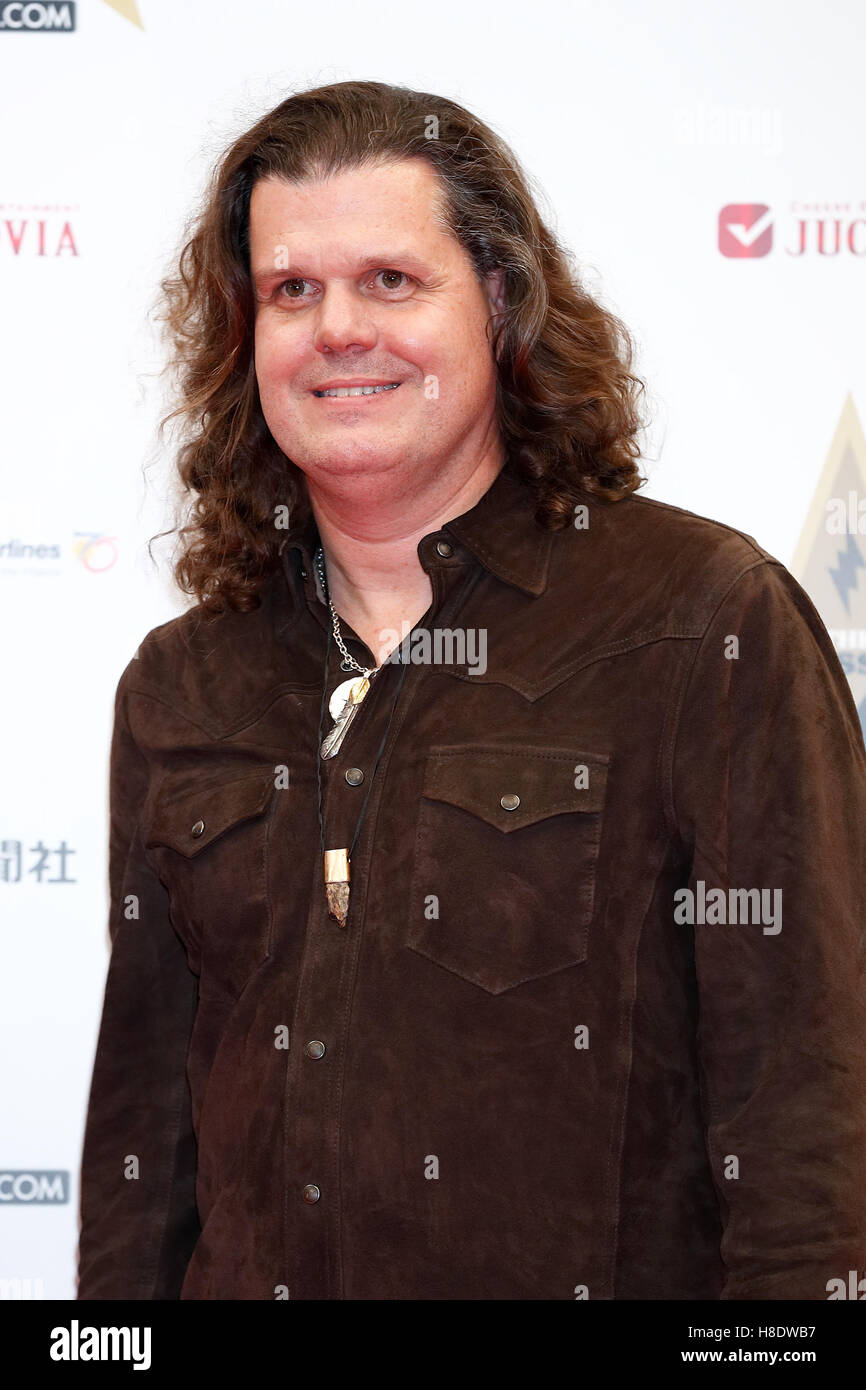 Tokyo, Japan. 11th November, 2016. Fender Japan Ceo, Edward Cole poses ...