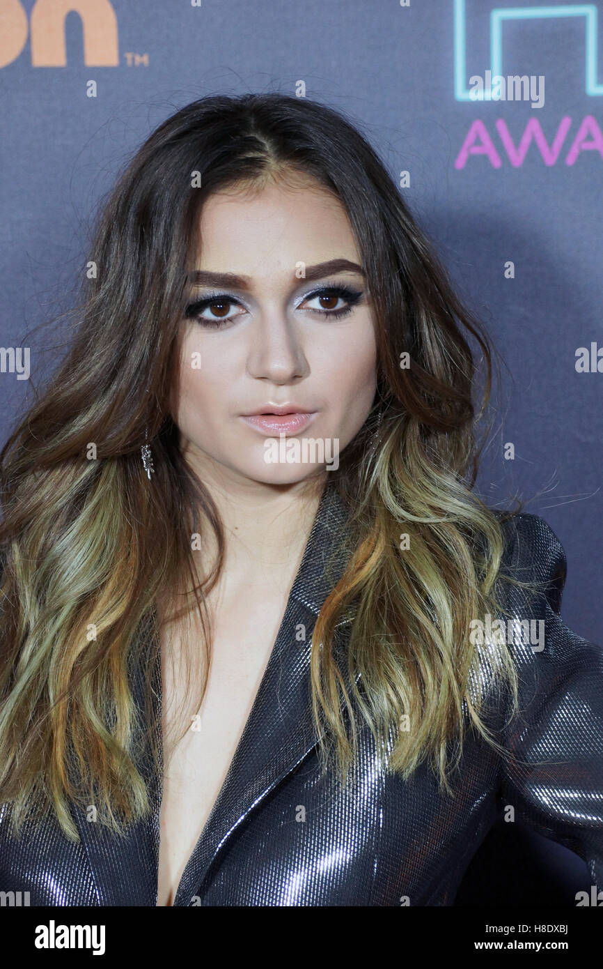 New York, USA. 11th Nov, 2016. Daya at The Nickelodeon HALO awards at ...