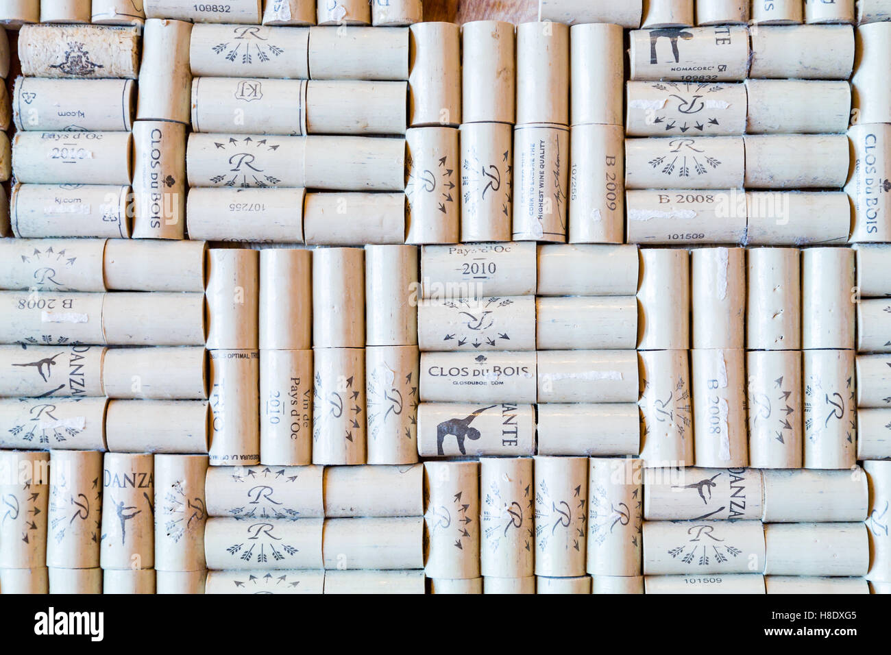 Wall of Wine Corks Stock Photo - Alamy
