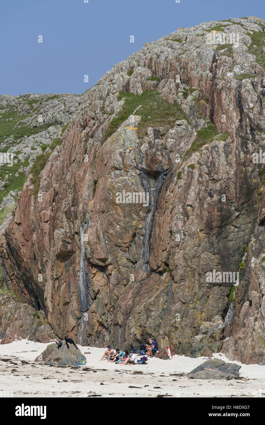 Iona, Scotland - picnic on Port Ban beach Stock Photo - Alamy