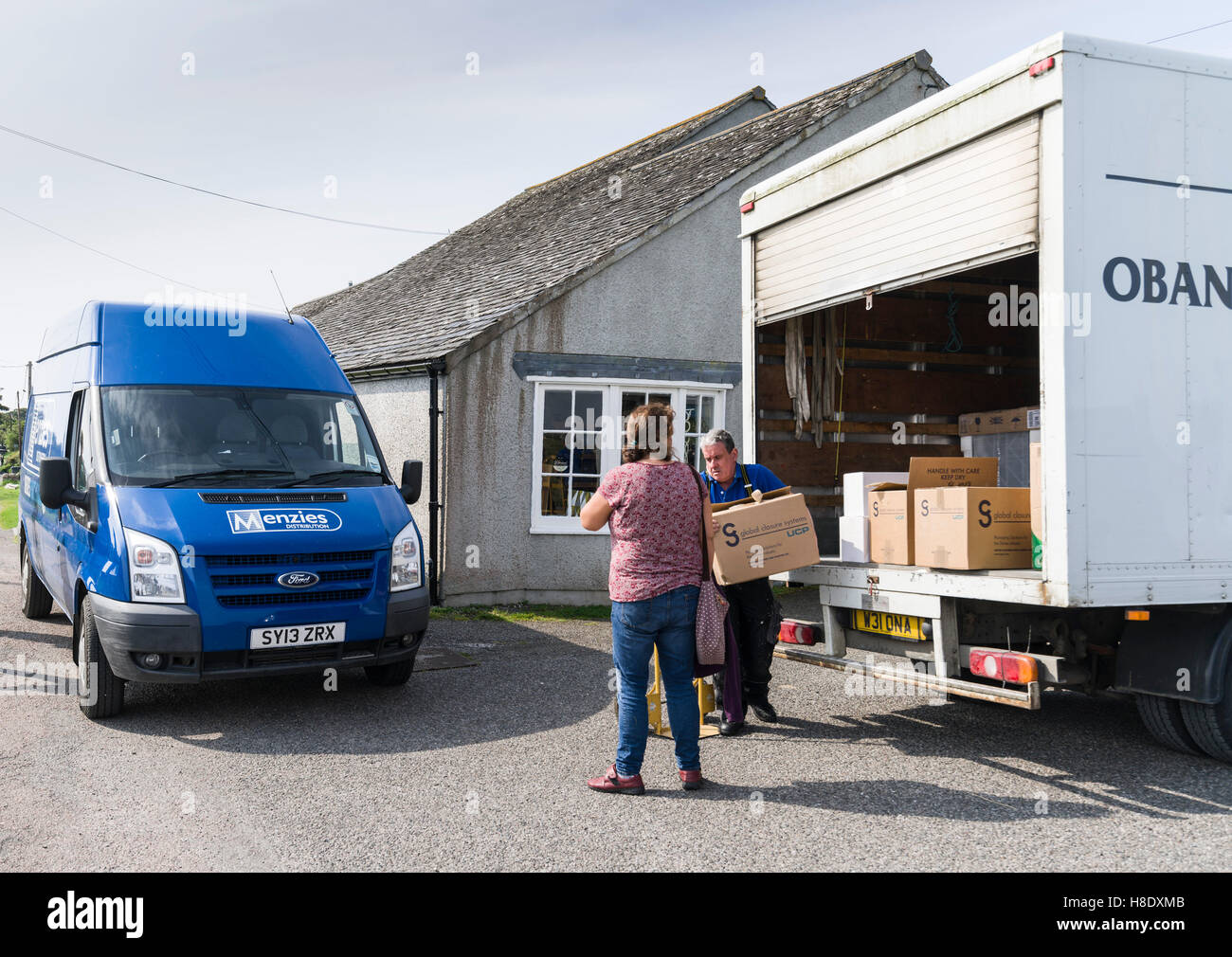 Iona, Scotland - deliveries to the island's shops, by Menzies, and Oban ...