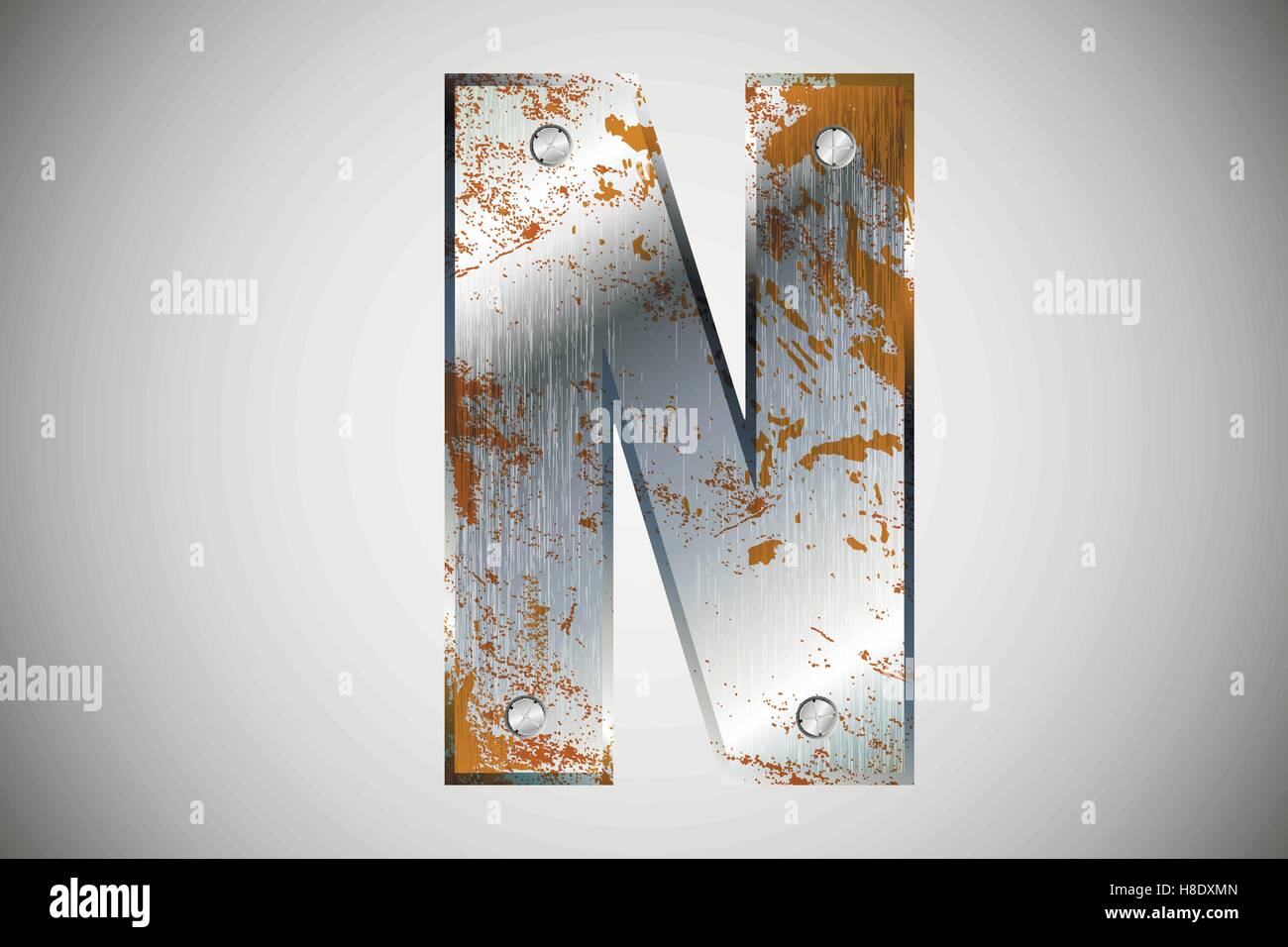 Metal letters of the alphabet Stock Vector Image & Art - Alamy