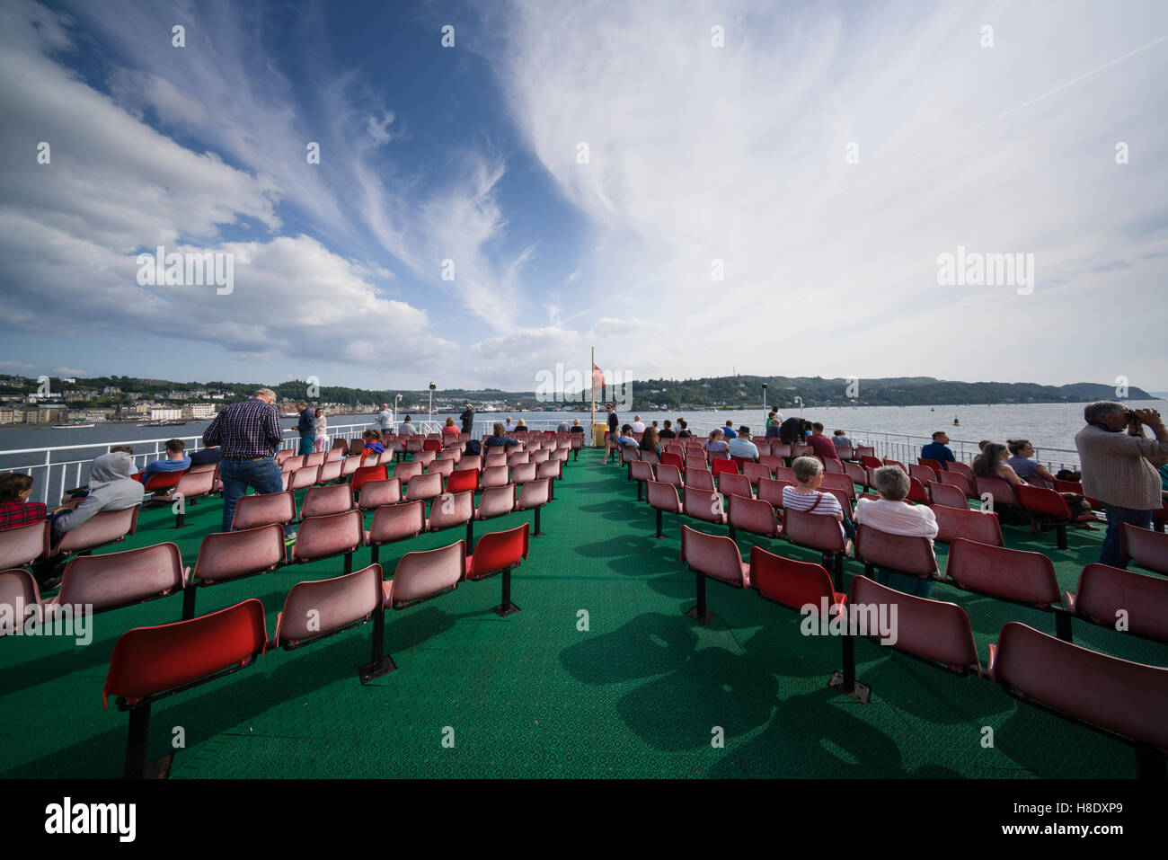 Oban-Mull ferry, Scotland - on deck en route to Mull Stock Photo - Alamy