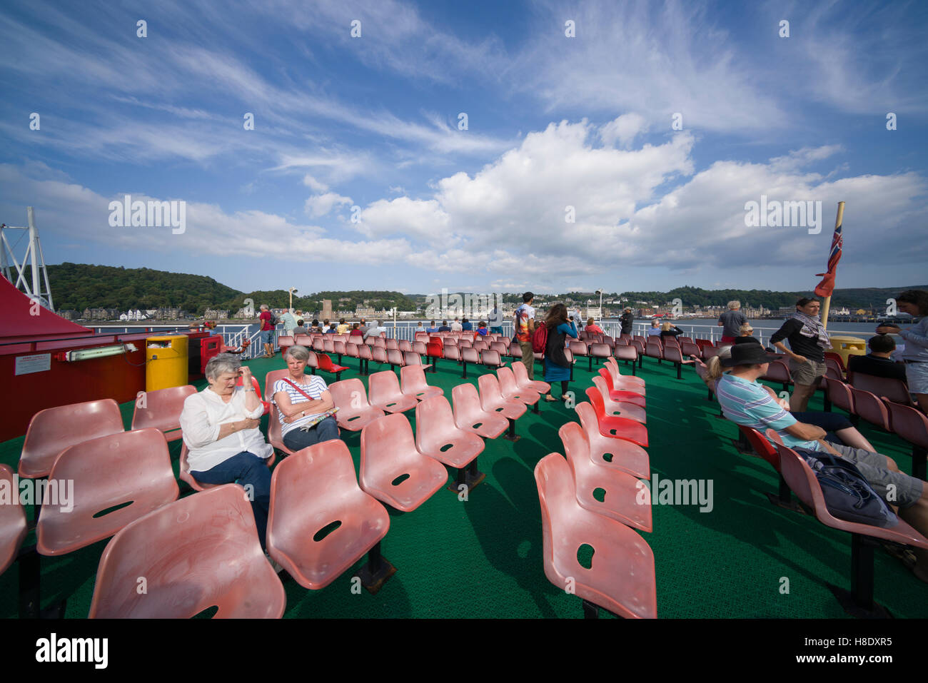 Oban-Mull ferry, Scotland - on deck en route to Mull Stock Photo - Alamy