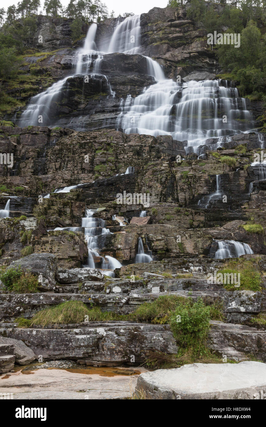 Tvindefossen waterfall skulestadmo norway hi-res stock photography and ...