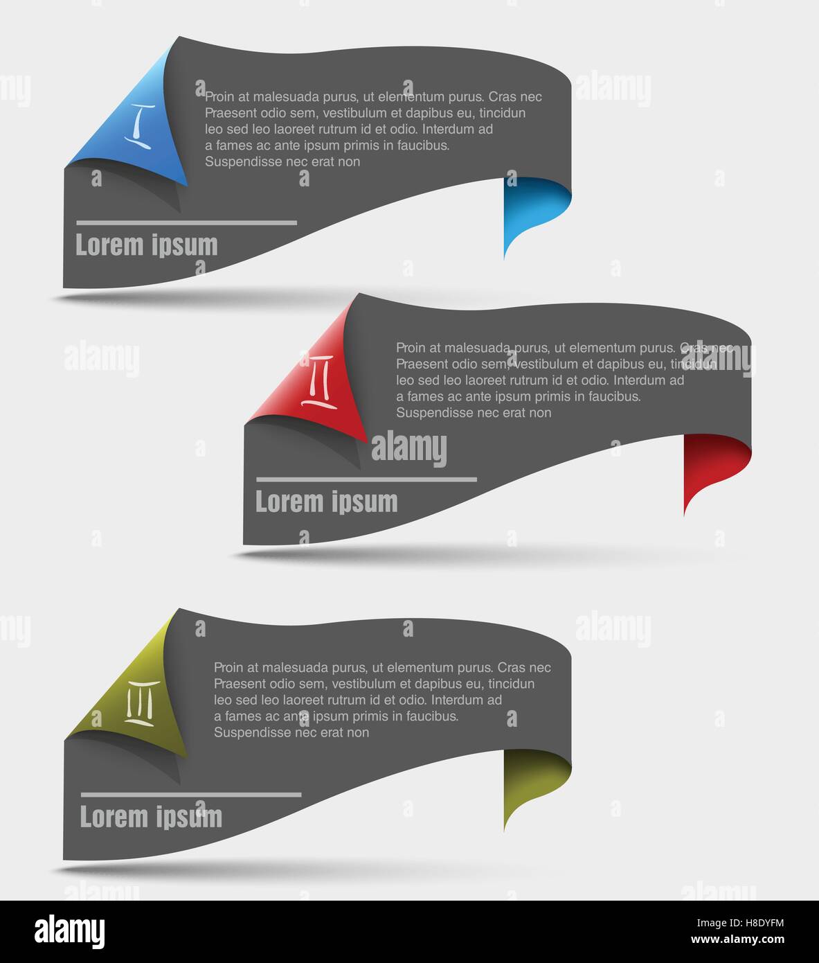 one two three progress steps Stock Vector Image & Art - Alamy