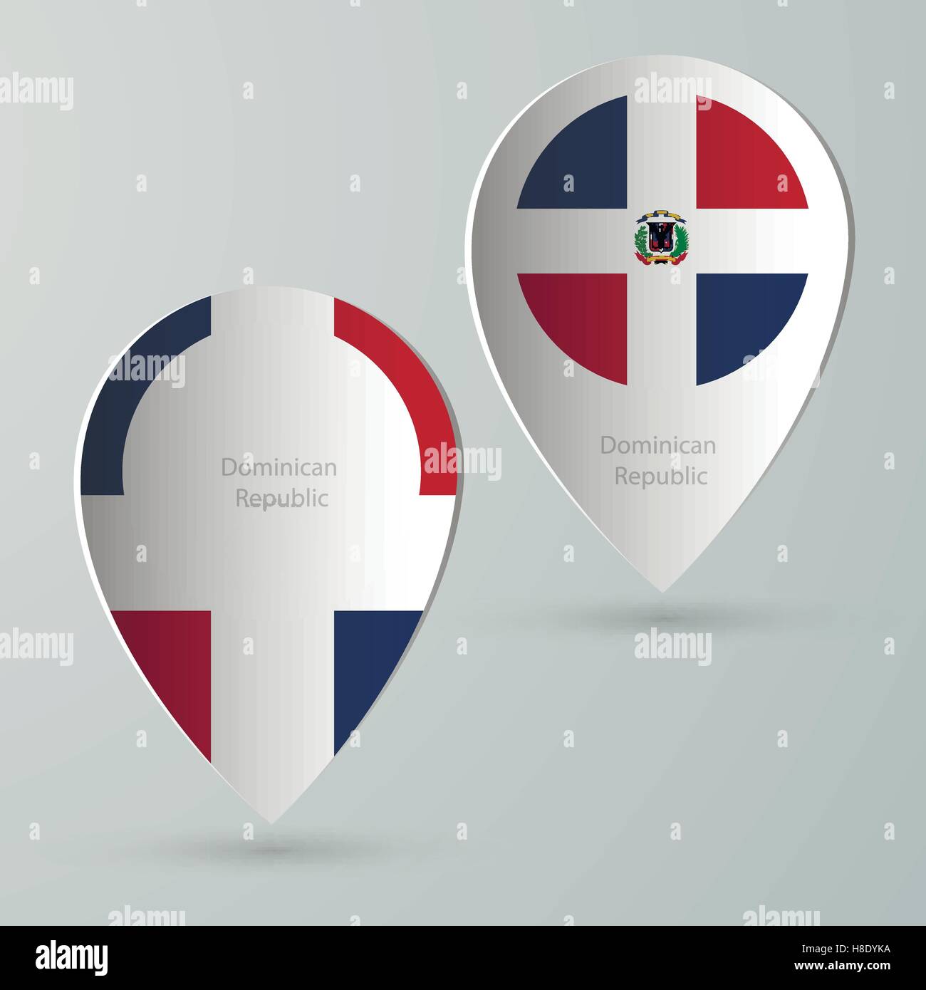 large set of paper map marker in two types Stock Vector Image & Art - Alamy