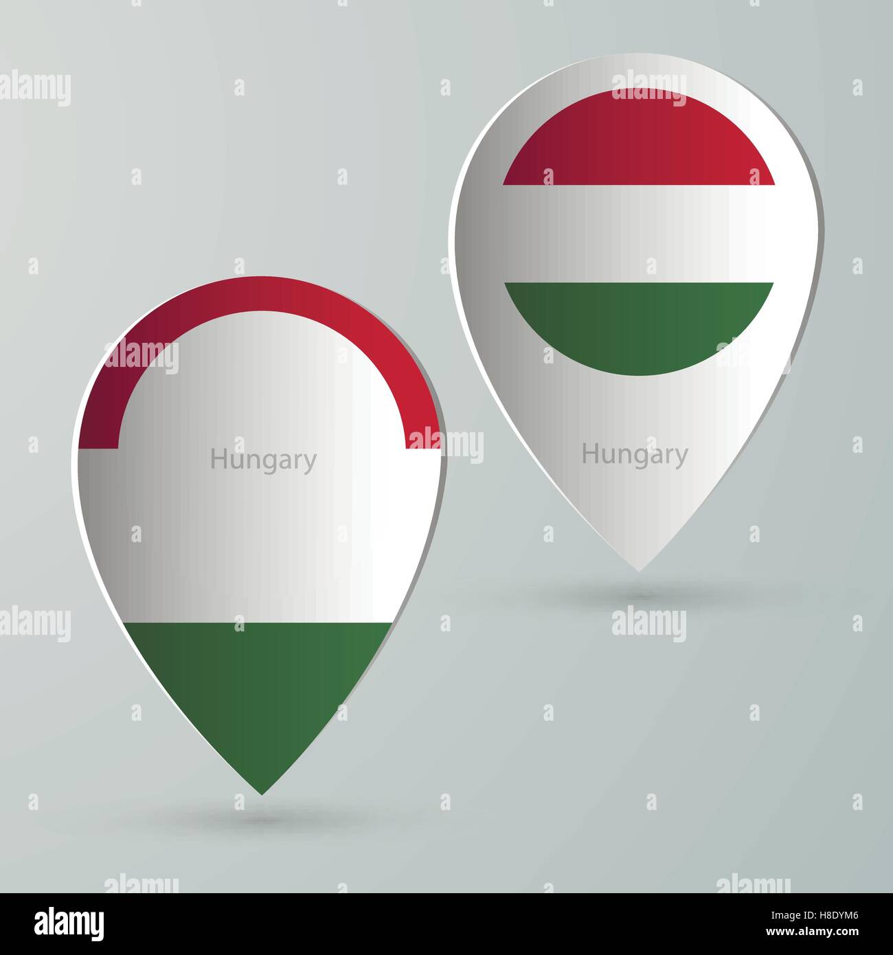 large set of paper map marker in two types Stock Vector Image & Art - Alamy