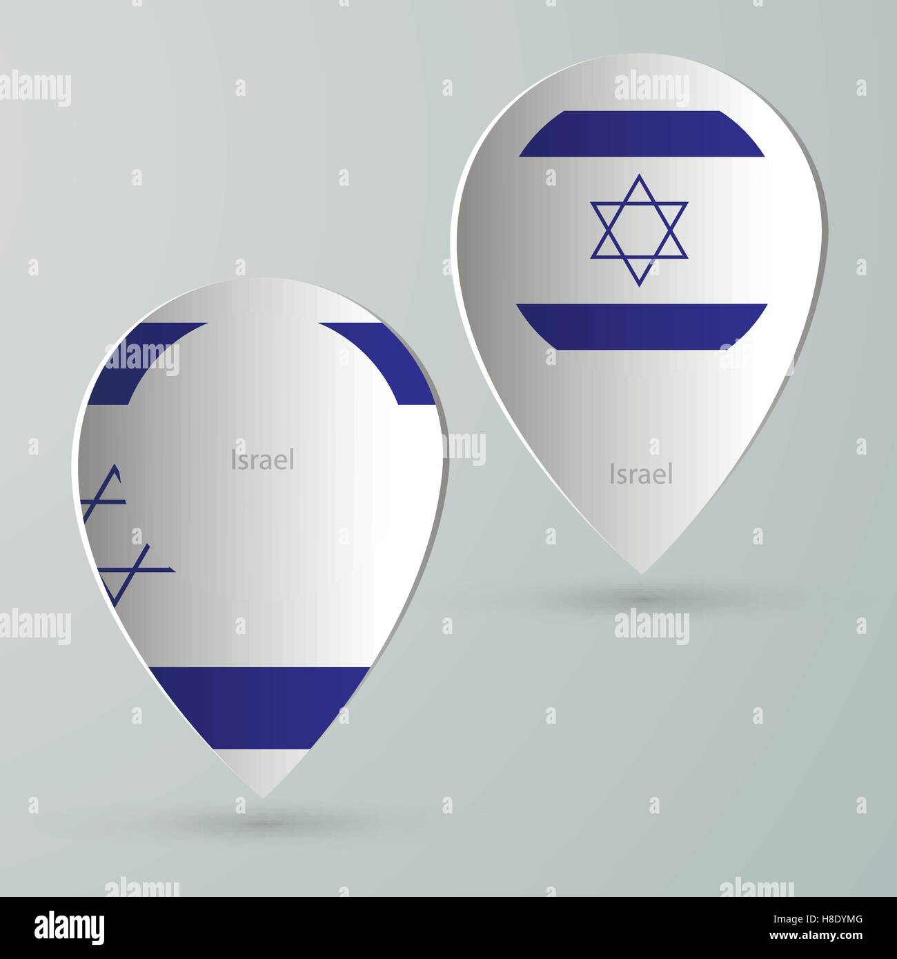 large set of paper map marker in two types Stock Vector Image & Art - Alamy