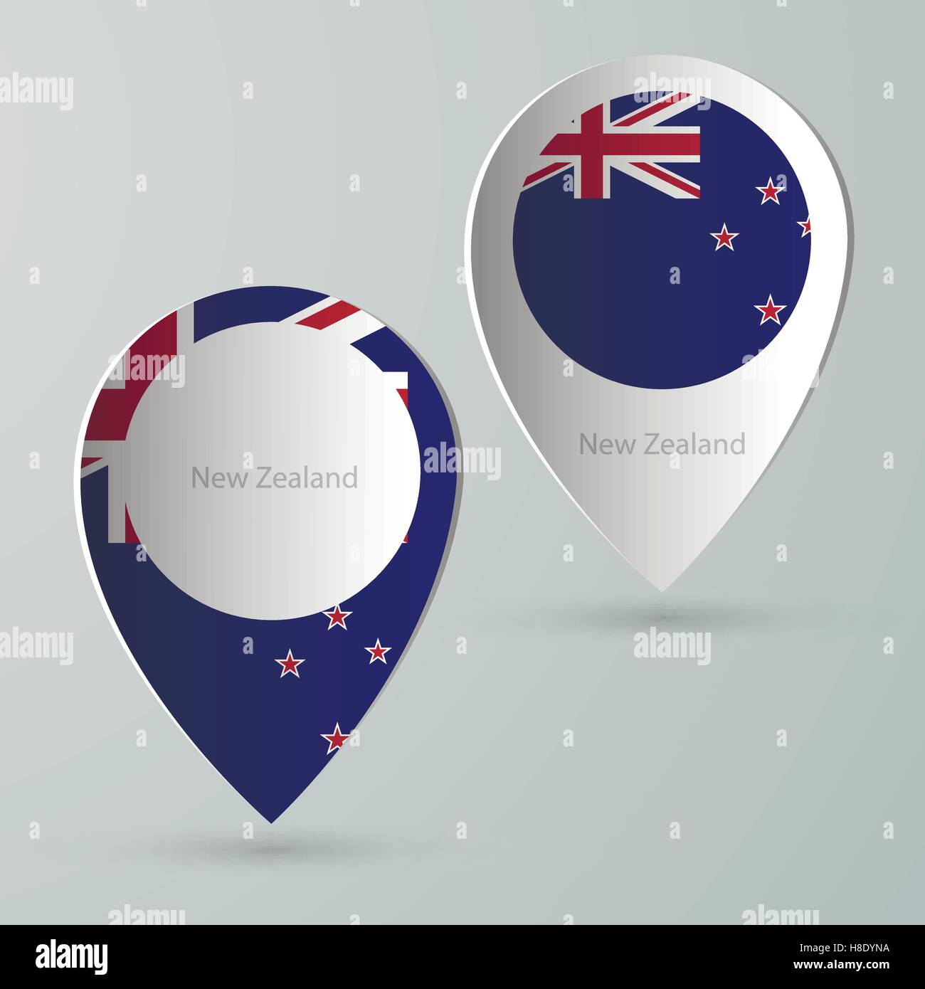 large set of paper map marker in two types Stock Vector Image & Art - Alamy