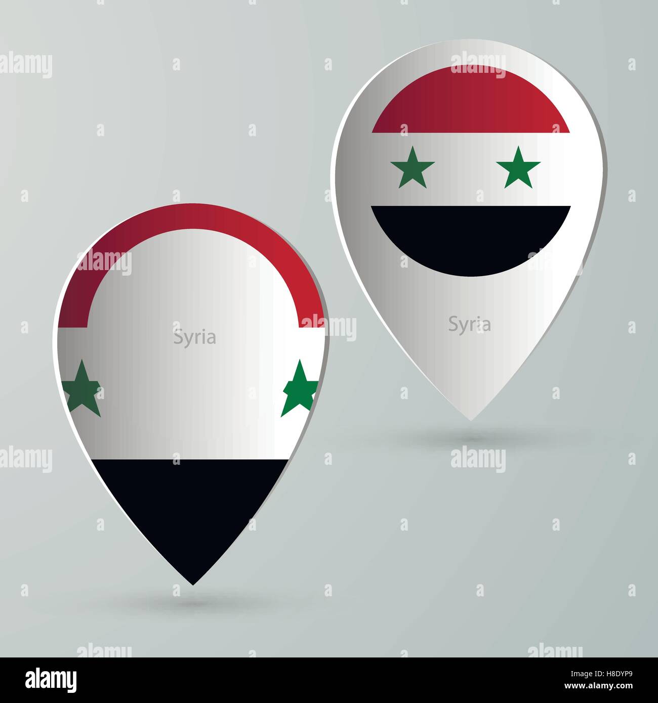 large set of paper map marker in two types Stock Vector Image & Art - Alamy