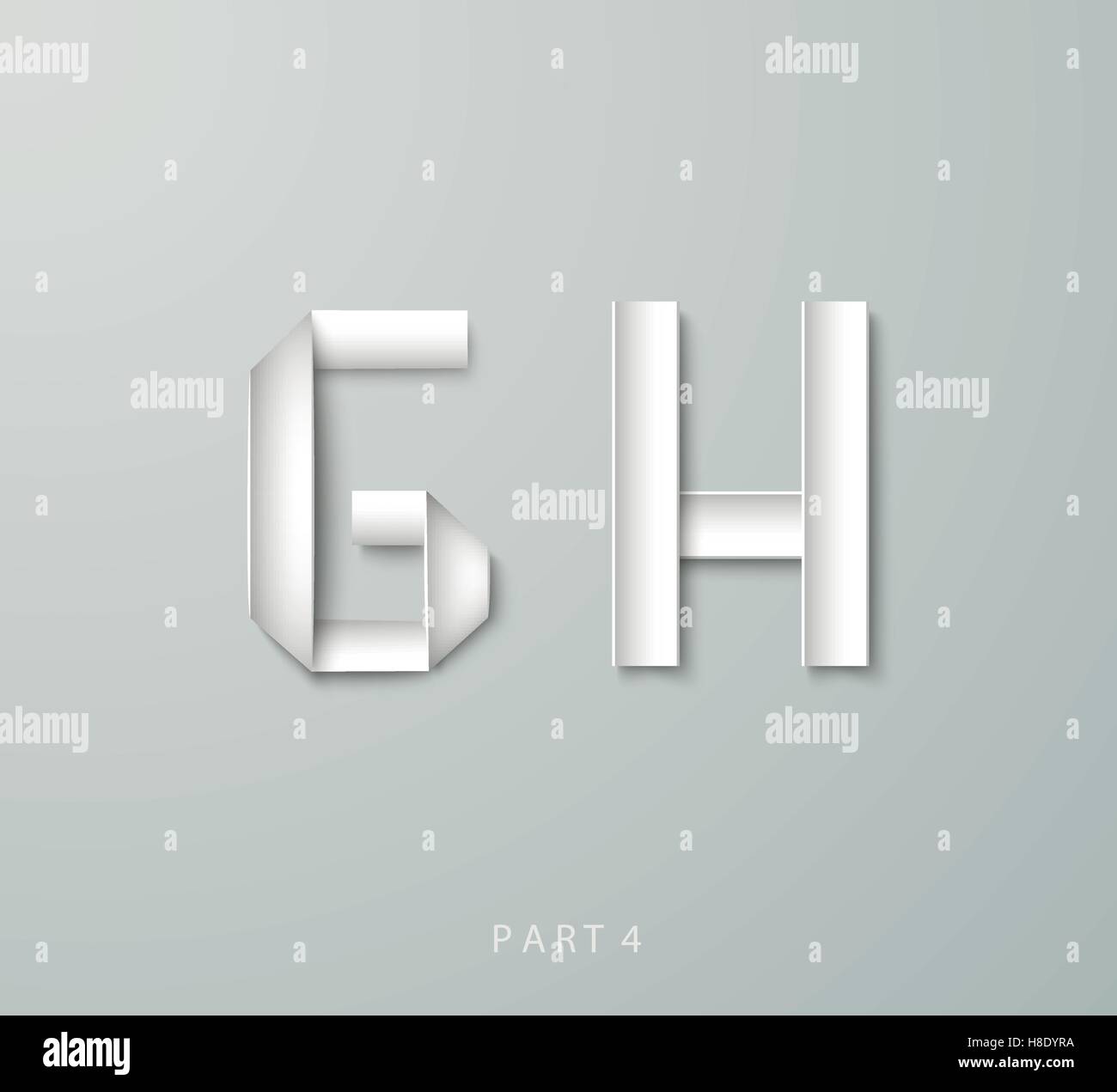 Vector Paper Graphic Alphabet Stock Vector Image & Art - Alamy