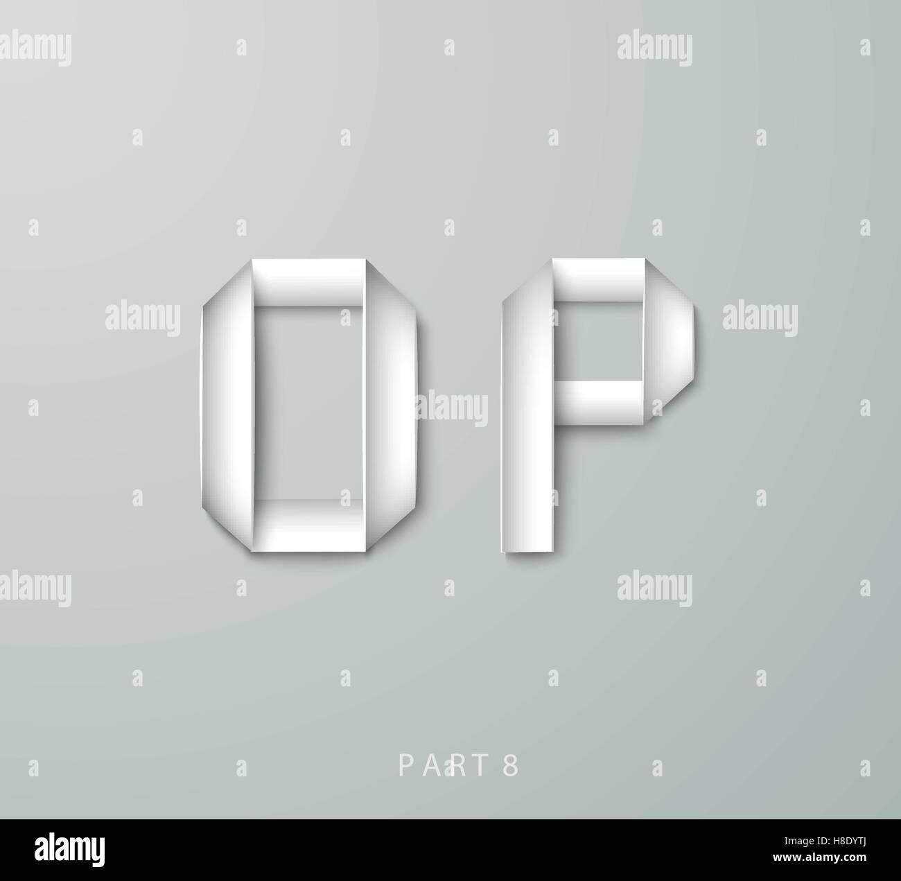 Vector Paper Graphic Alphabet Stock Vector Image & Art - Alamy