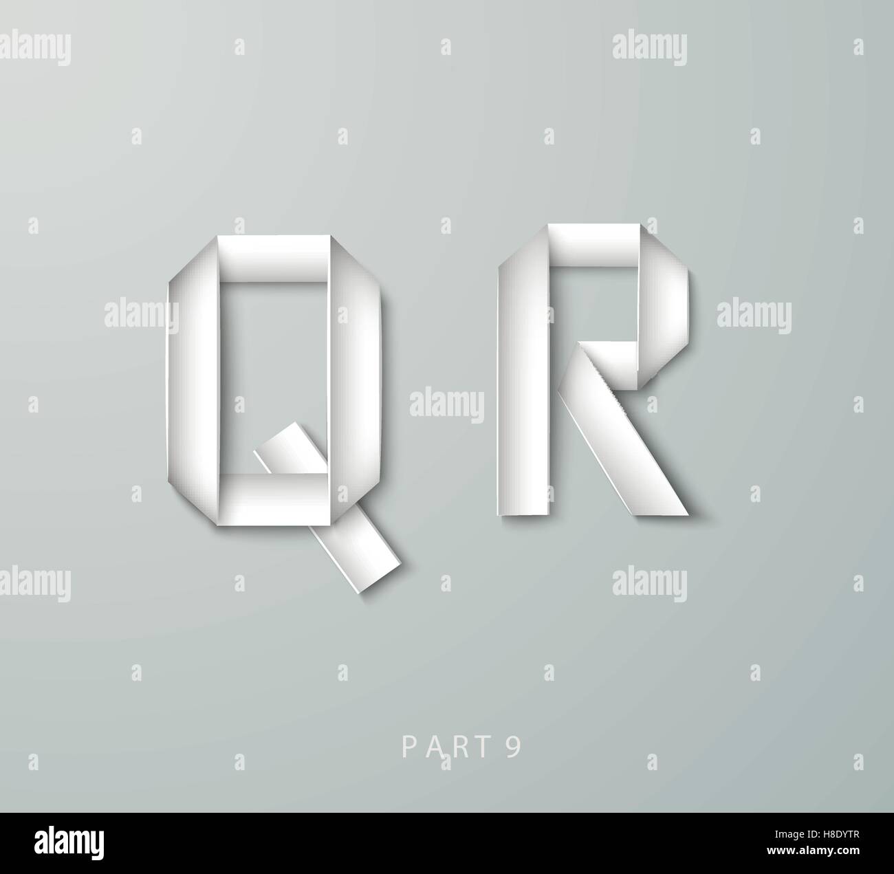 Vector Paper Graphic Alphabet Stock Vector Image & Art - Alamy