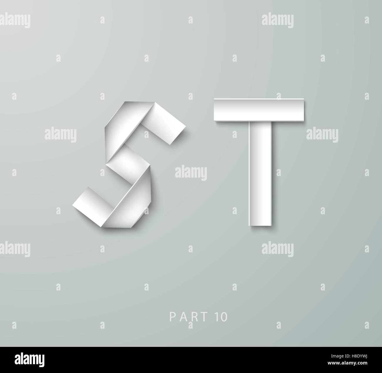 Vector Paper Graphic Alphabet Stock Vector Image & Art - Alamy