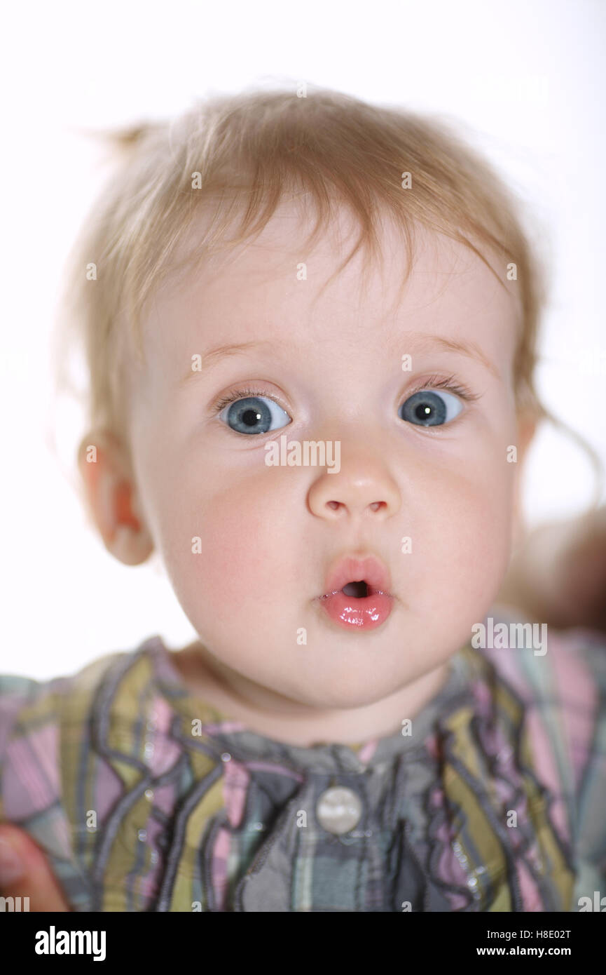 little cute surprised girl Stock Photo - Alamy