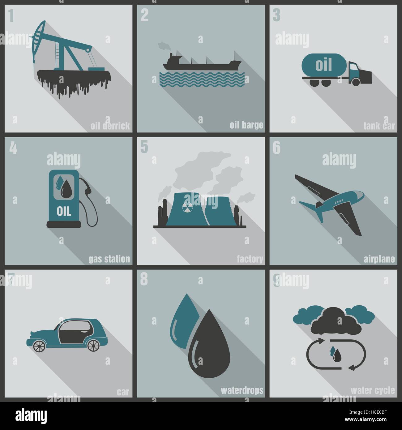 infographics pollution human activity Stock Vector Image & Art - Alamy