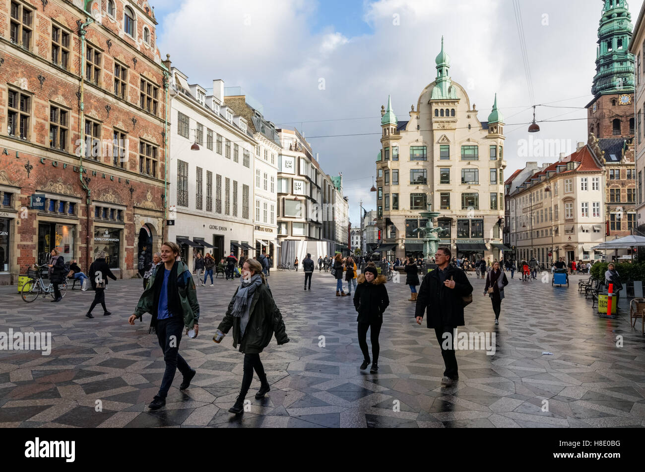 Amagertorv (Amager Square) in Copenhagen, Denmark Stock Photo - Alamy