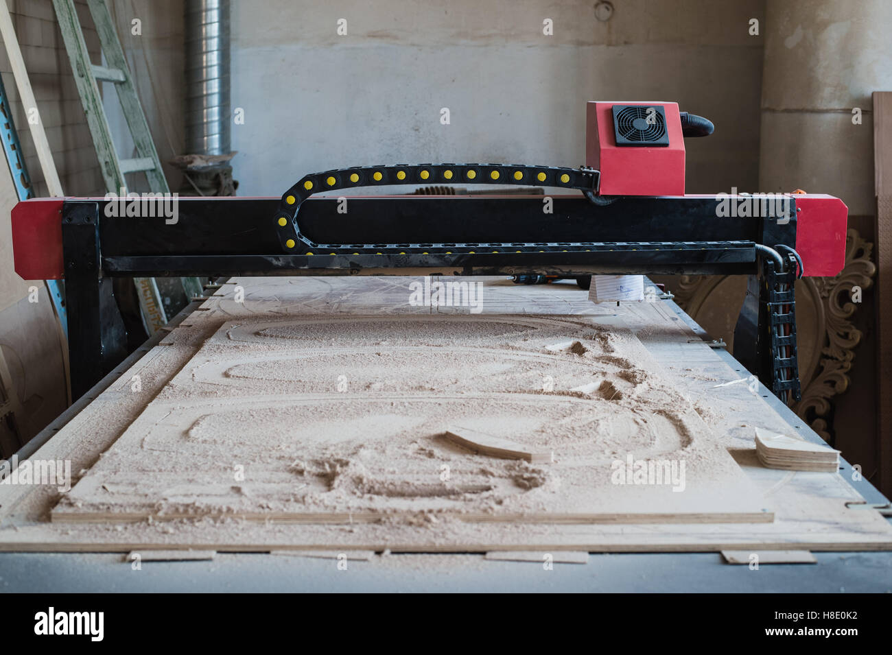 Wood cnc machine hi-res stock photography and images - Alamy
