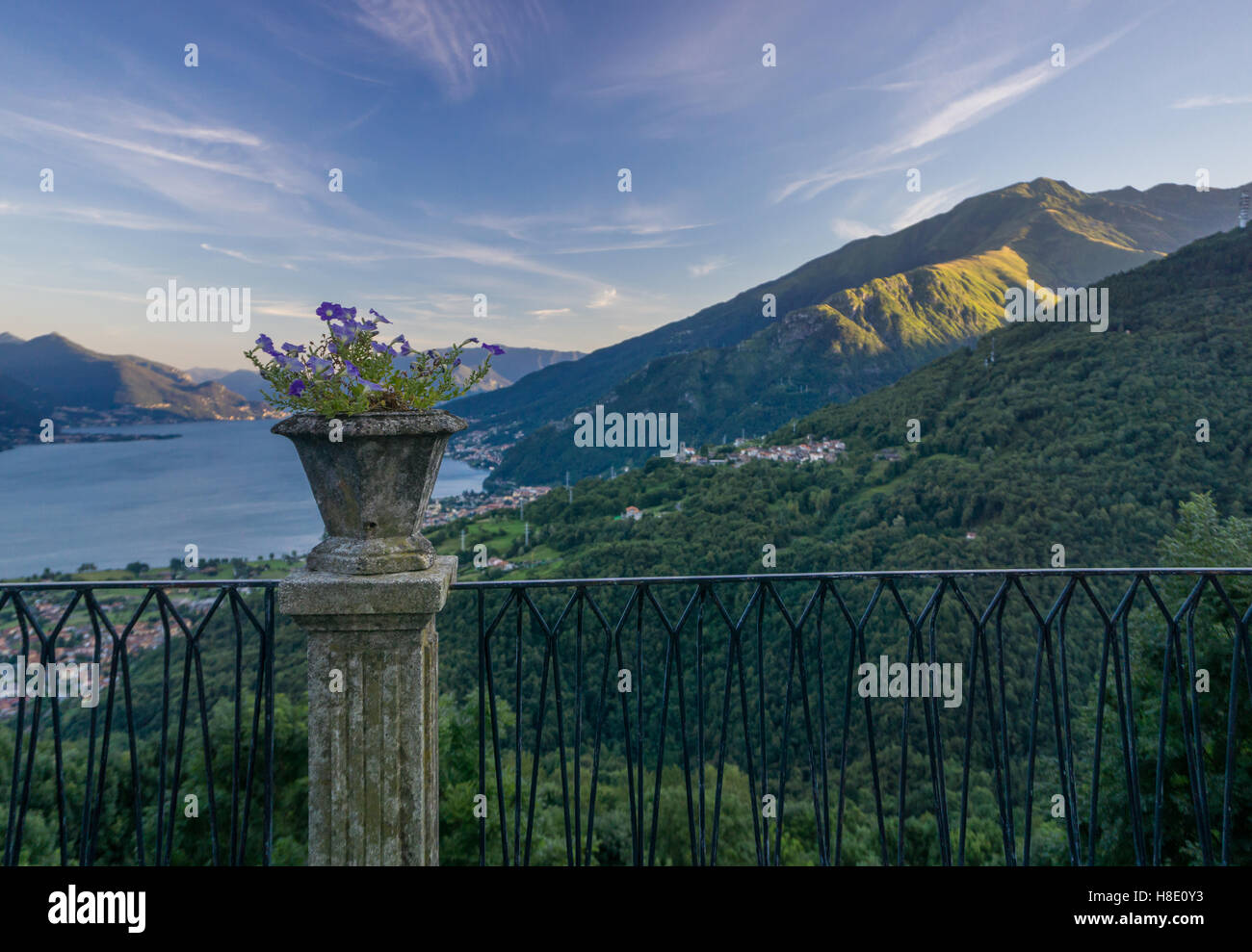 Mountains in Italy near the lake Como in summer Stock Photo - Alamy