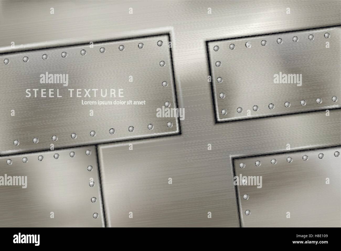 riveted steel rivets and screws metal background Stock Vector Image ...