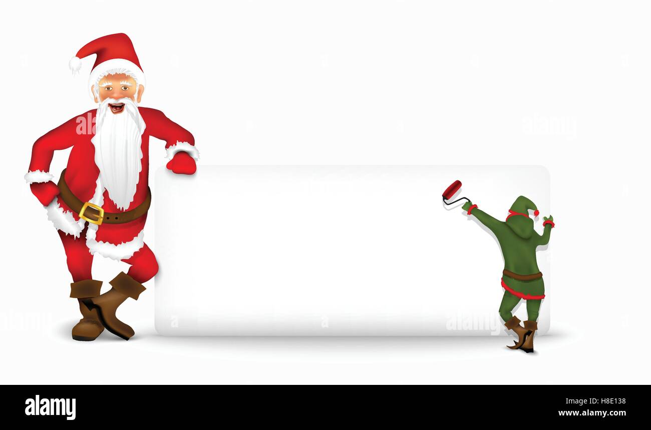 Santa claus gifts green Stock Vector Images - Alamy