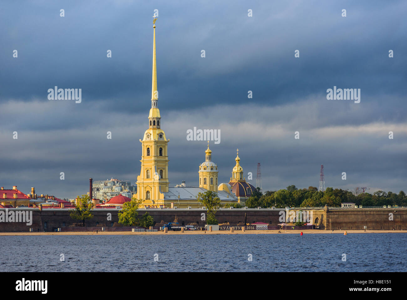 Oldest landmark in Saint Petersburg, were the town was founded Stock ...