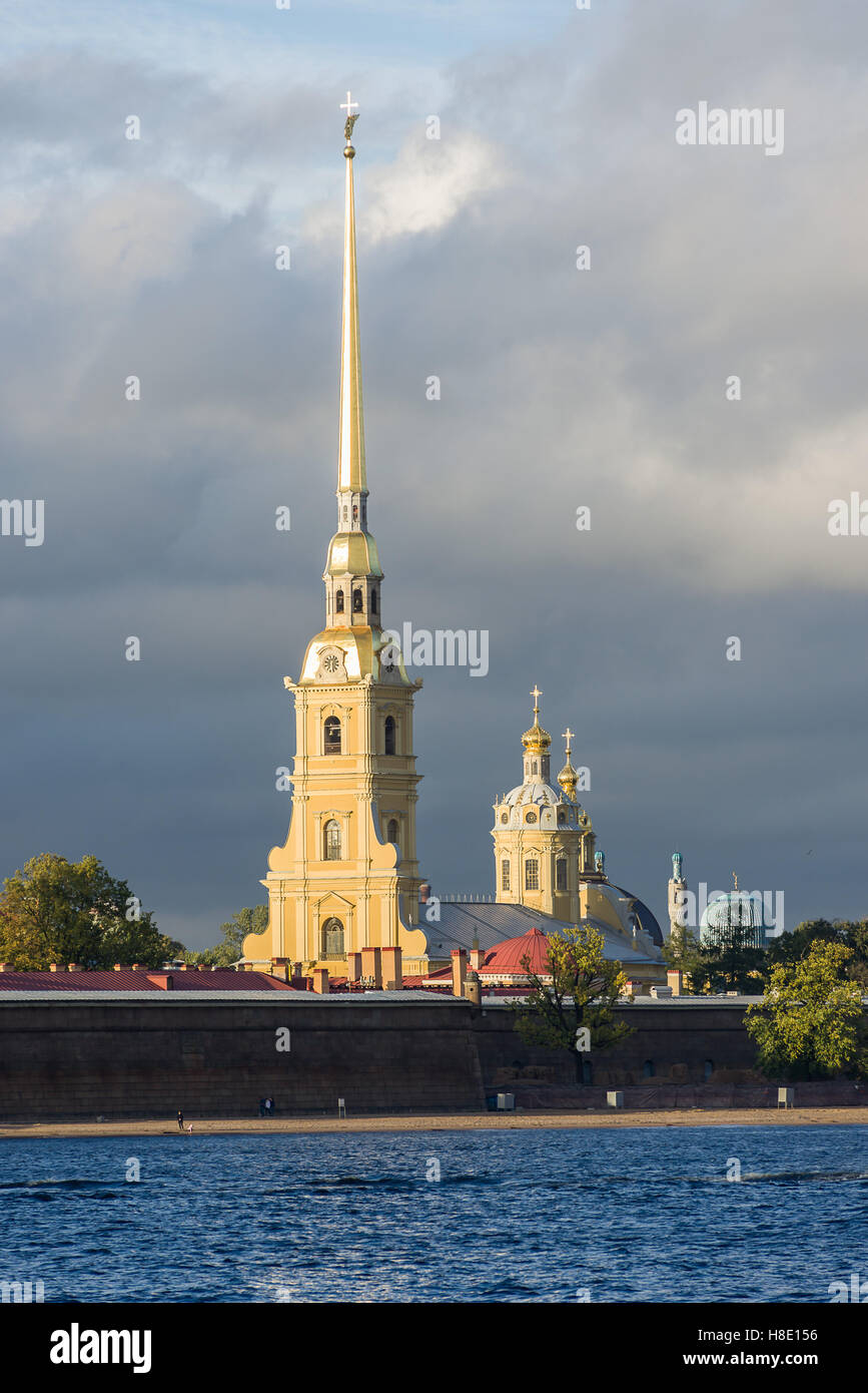 Oldest landmark in Saint Petersburg, were the town was founded Stock ...