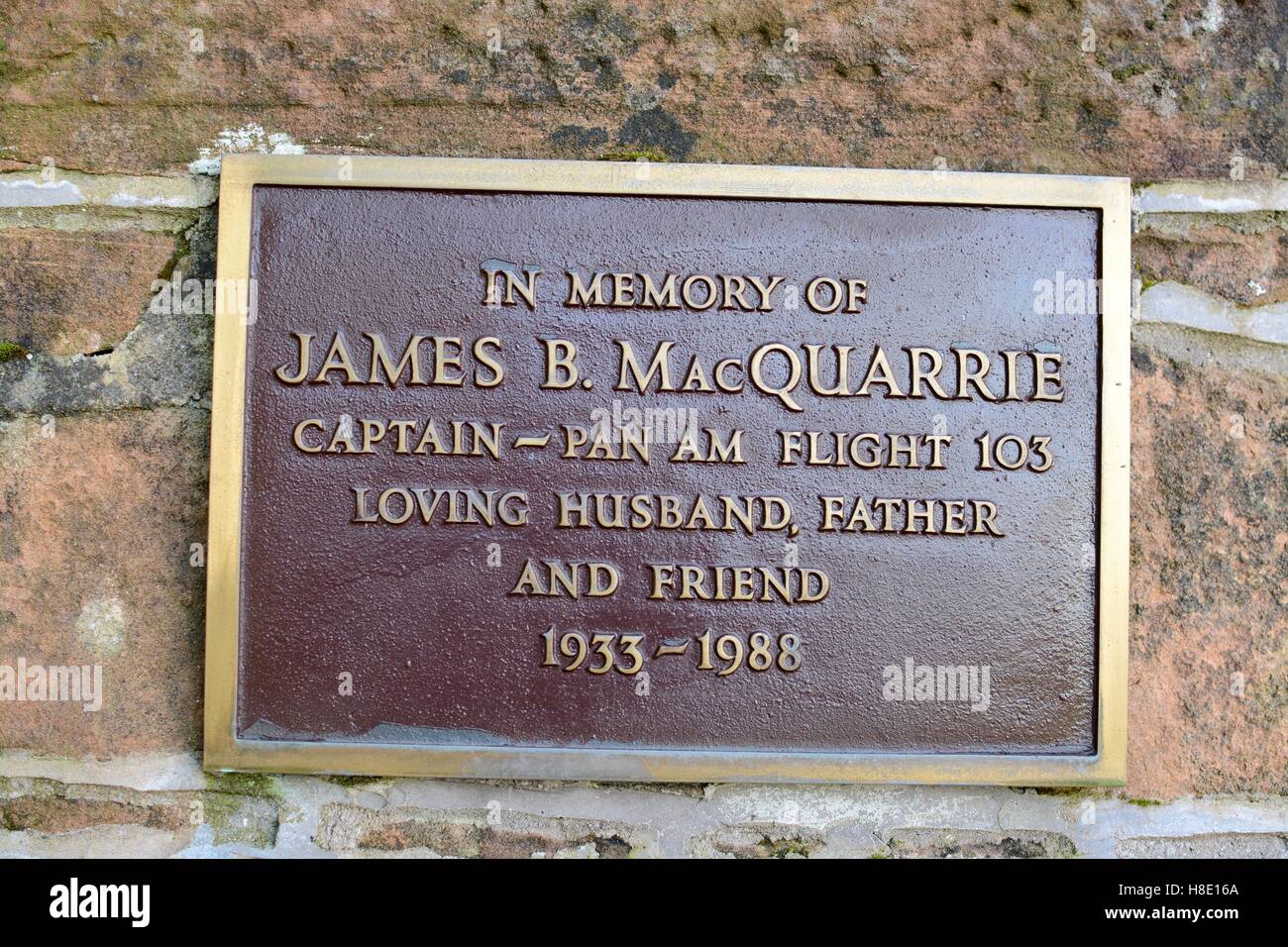 Memorial to the Pan am flight 103 air disaster, Lockerbie, Scotland, UK ...