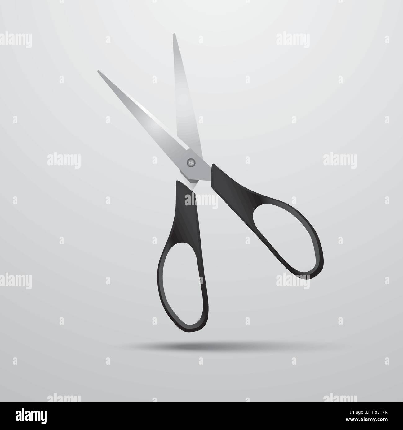 flat scissors vector black on white background Stock Vector Image & Art ...