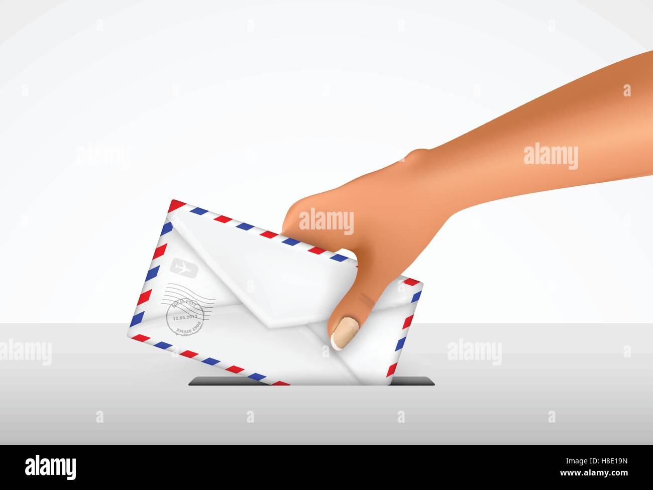 sending a letter in an envelope Stock Vector Image & Art - Alamy