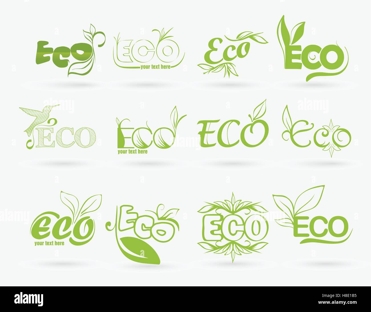 set of eco icons Stock Vector Image & Art - Alamy