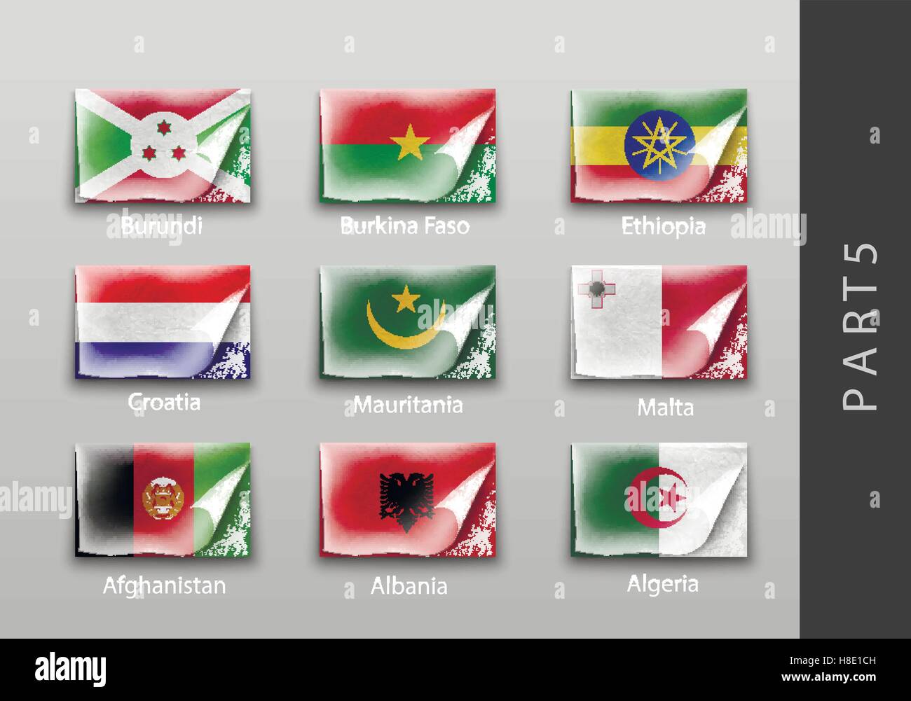 World flags artwork Stock Vector Images - Alamy