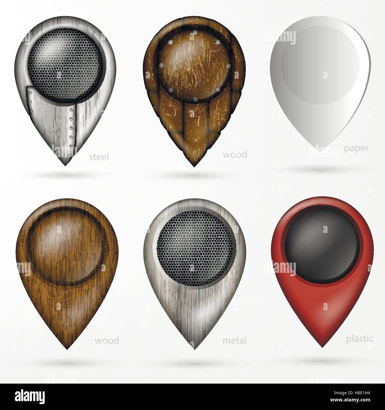 Set of Colorful Map Markers Stock Vector Image & Art - Alamy