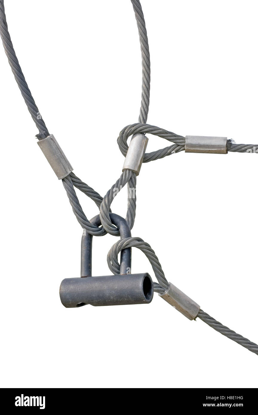 Linked by steel cable hi-res stock photography and images - Alamy