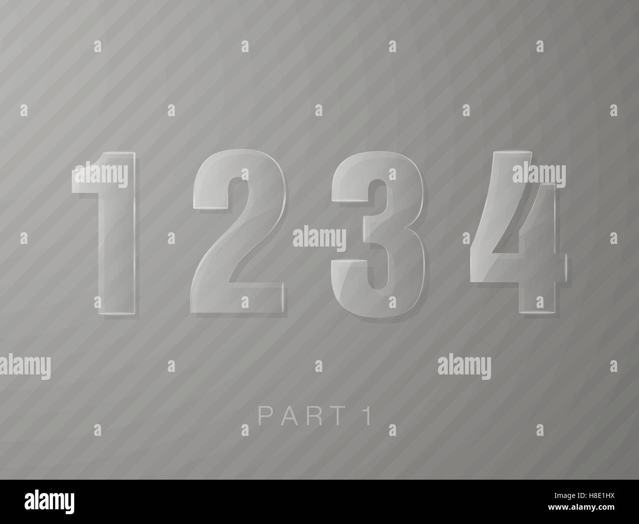 Set letters made glass transparent hi-res stock photography and images ...