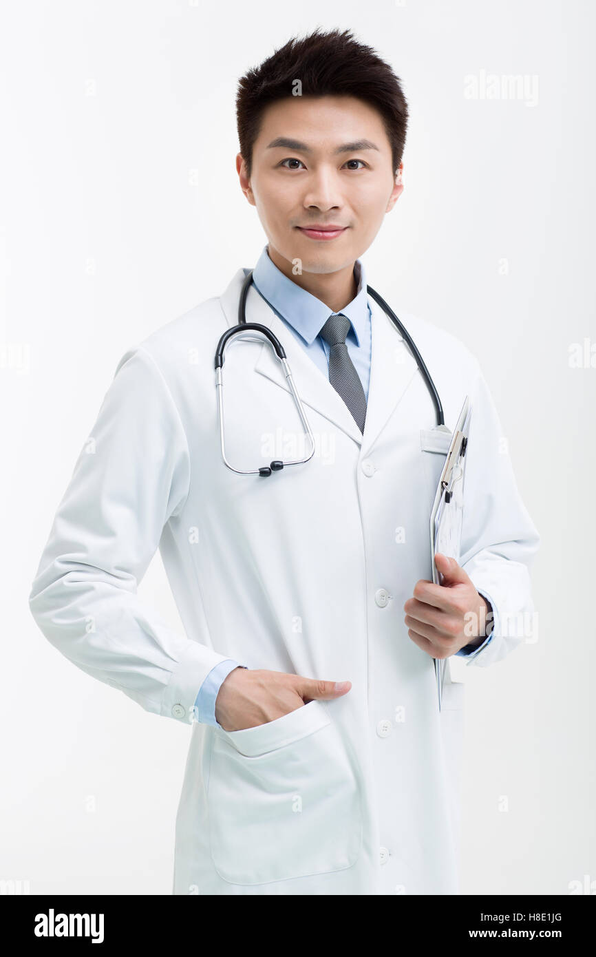 Confident Chinese doctor Stock Photo - Alamy